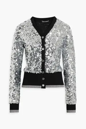 Dolce & Gabbana Sequined Knitted Cardigan