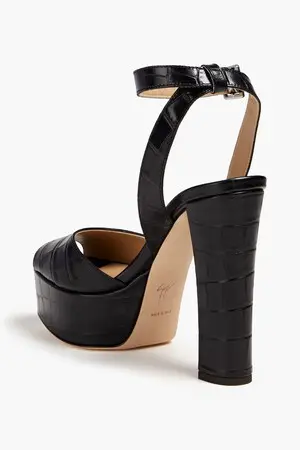 GIUSEPPE ZANOTTI Betty Platform Sandals - Black