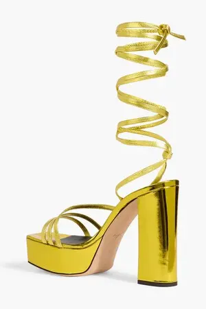 GIUSEPPE ZANOTTI Flavienne Platform Sandals - Yellow