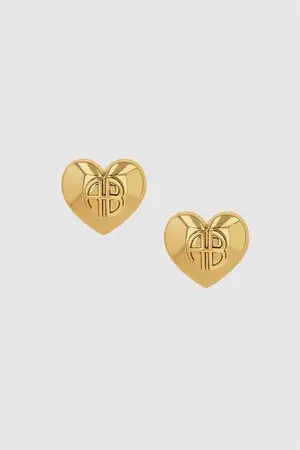 ANINE BING Chunky Heart Earrings