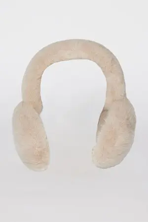 Velvet By Graham & Spencer Faux Fur Earmuffs - Natural