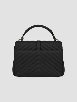 Saint Laurent College Quilted Leather Bag