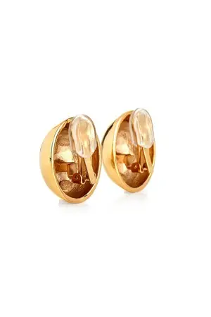 KENNETH JAY LANE Domed Button Clip On Earrings