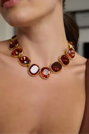 KENNETH JAY LANE Faceted Topaz Necklace