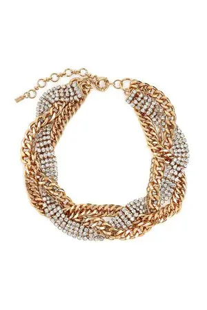 KENNETH JAY LANE Rhinestone Necklace - Gold