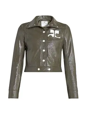 COURREGES Vinyle Reedition Jacket Camouflage Green
