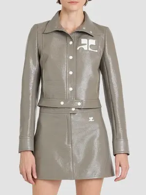 COURREGES Vinyle Reedition Jacket - Light Mocha
