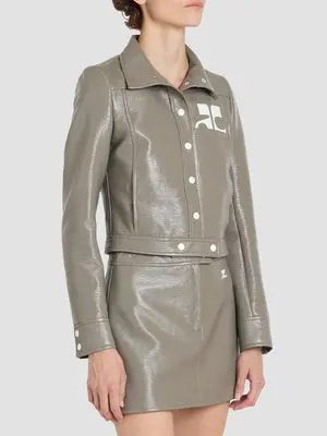 COURREGES Vinyle Reedition Jacket - Light Mocha
