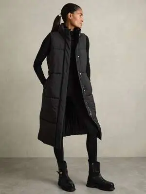 REISS Emmie Hybrid Puffer Coat