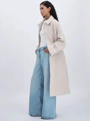 MEOTINE Gia Wool-blend Bouclé Coat