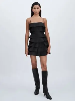 Acler Tiered Frill Mini Dress