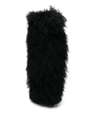 Paris Texas 105mm Furry Boots - Black