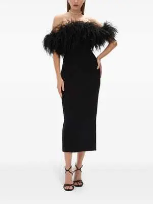 Rachel Gilbert Link Feathered Dress
