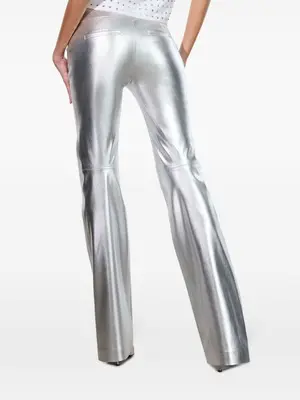 Alice + Olivia Flared Metallic Trousers