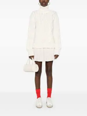 Moncler Wool Turtleneck Sweater - White