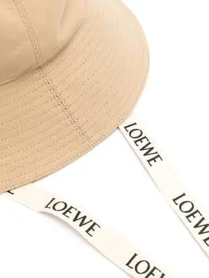 Loewe Logo-patch Canvas Hat - Neutrals