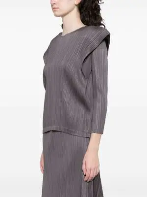 Issey Miyake Monthly Colors September Blouse - Purple