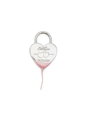 Ottolinger Otto Heart Lock Keychain Pendant - Silver
