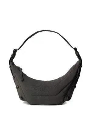 LEMAIRE Small Soft Game Bag In Nylon Canvas - Obsidian