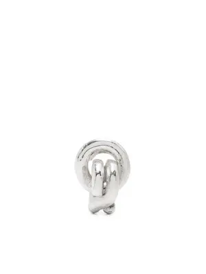 OUIE Articulated-links Single Earring - Silver