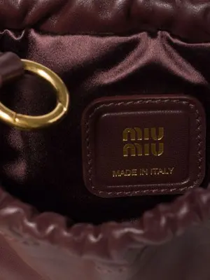 Miu Miu Logo Patch Pouch