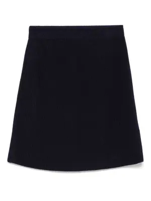 Maison Kitsuné Bold Fox Head Mini Skirt - Blue
