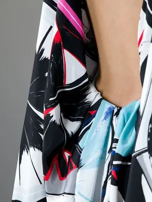 Balenciaga Gingko Print Mini Dress