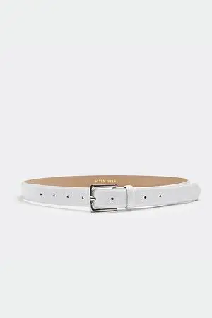 SEVEN HILLS The Downtown Leather Belt - White