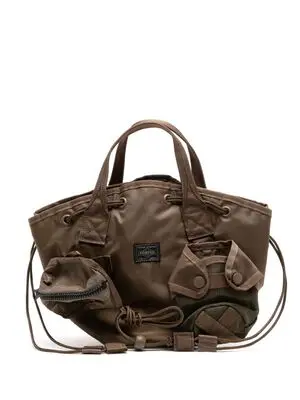 PORTER-YOSHIDA & CO Logo-patch Tote Bag - Brown