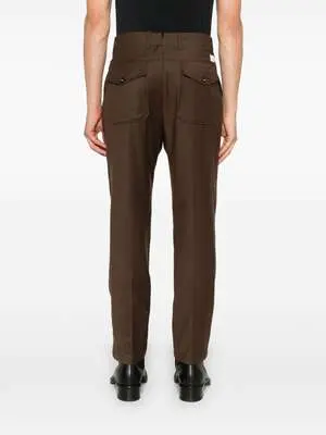 MANUEL RITZ Flannel Trousers - Brown