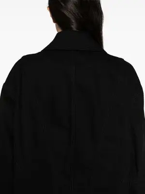 LGN LOUIS GABRIEL NOUCHI Denim Jacket With Corset Detailing