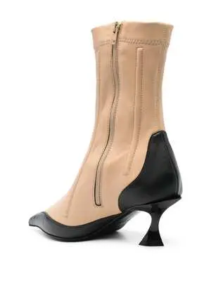 MUGLER 55mm Fang Ankle Boots