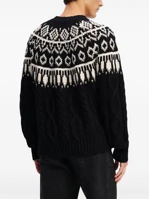 Karl Lagerfeld Patterned Intarsia-knit Jumper