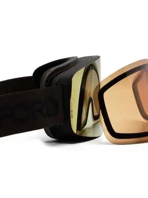 TOM FORD Mirrored Ski Goggles - Brown
