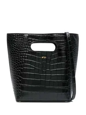 N°21 Crocodile-embossed Tote