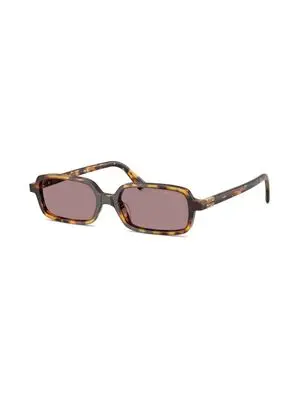 Miu Miu Rectangle-frame Sunglasses - Brown