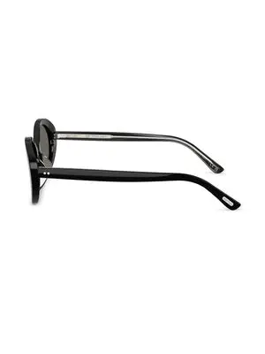 Oliver Spencer Oval-frame Sunglasses - Black