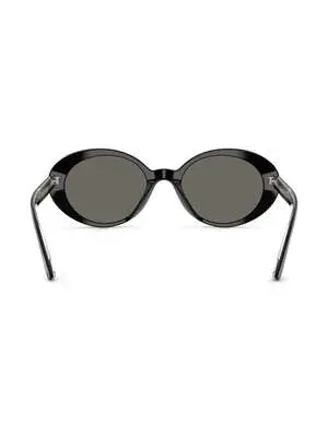 Oliver Spencer Oval-frame Sunglasses - Black
