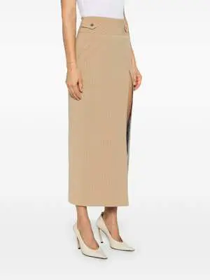 MITILIANE COUTURE Pinstriped Maxi Skirt