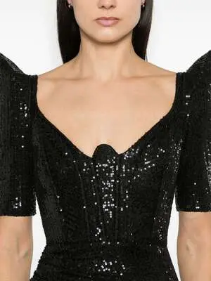 MITILIANE COUTURE Sequinned Mini Dress - Black