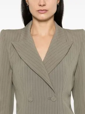 MITILIANE COUTURE Pinstriped Double-breasted Blazer