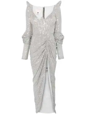 MITILIANE COUTURE Sequinned Gown - Grey