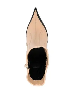 MUGLER 95mm Fang Boots - Neutrals