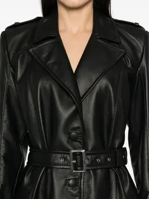 MITILIANE COUTURE Nappa Leather Trench Coat
