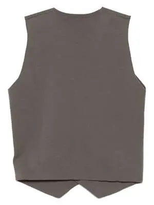 DELL'OGLIO V-neck Fine-knit Vest
