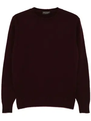 DELL'OGLIO Crew Neck Sweater - Red