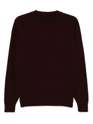 DELL'OGLIO Crew Neck Sweater - Red