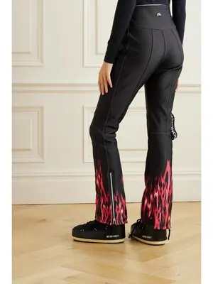 JETSET Tiby Printed Ski Pants - Black