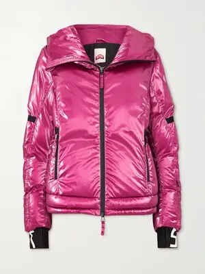 JETSET Quilted Metallic Ski Jacket - Pink