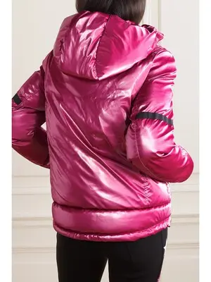 JETSET Quilted Metallic Ski Jacket - Pink